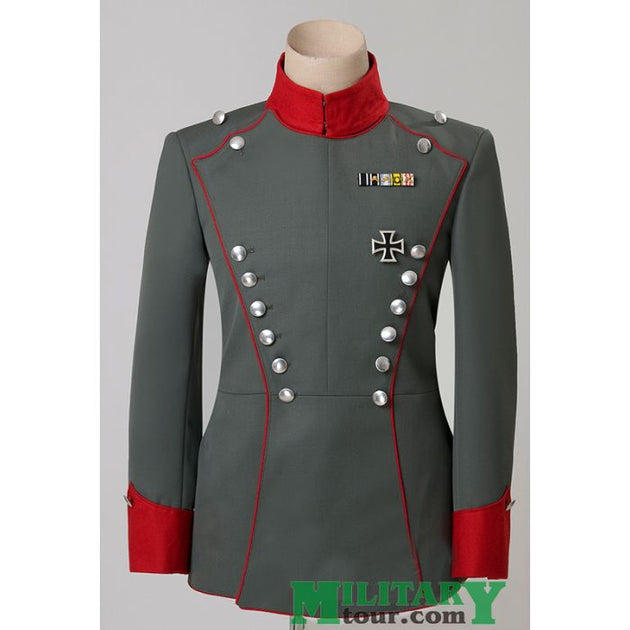 GERMAN WWI M15 FIELD GRAY ROYAL SAXON 2nd UHLAN REGIMENT TUNIC ...