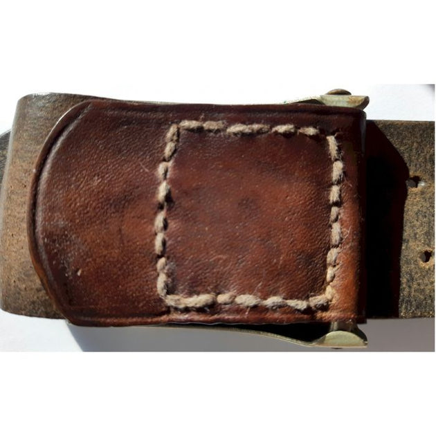 GERMAN WWII STAHLHELM FRONT HEIL BELT BUCKLE WITH ORIGINAL BELT ...