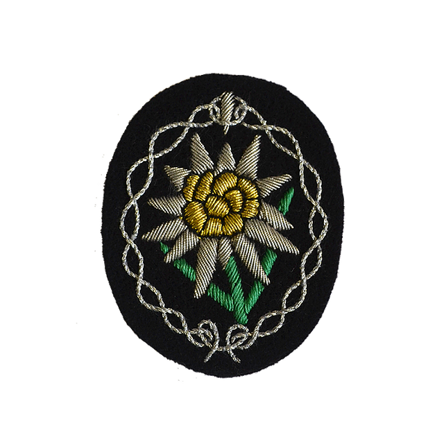 GERMAN GEBIRGSJAGER EDELWEISS OFFICERS SLEEVE PATCH – Militarytour