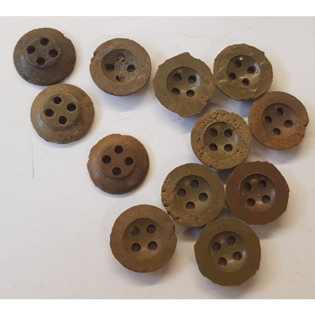 WW2 BRITISH / CANADIAN ARMY BD BATTLE DRESS BUTTONS LIGHT GREEN ...